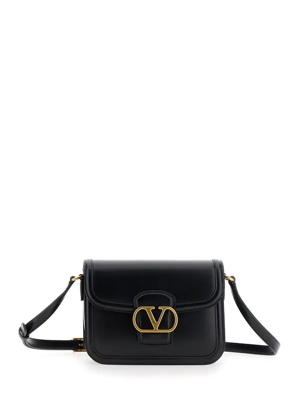 Valentino Garavani 9to5 Crossbody Bag With Vlogo Detail - Black