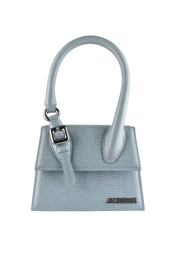 Jacquemus Le Chiquito Moyen Textured Leather Bag - Blue