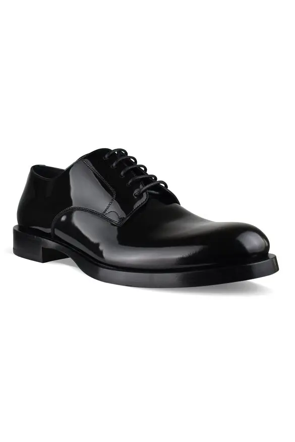 Dolce & Gabbana Patent Calf Leather Derby Shoes