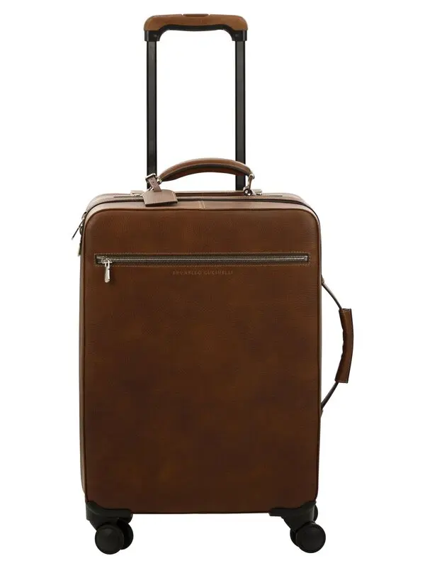 Brunello Cucinelli Calfskin Trolley With Grain - Multicolor