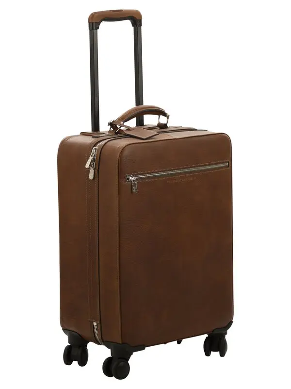 Brunello Cucinelli Calfskin Trolley With Grain