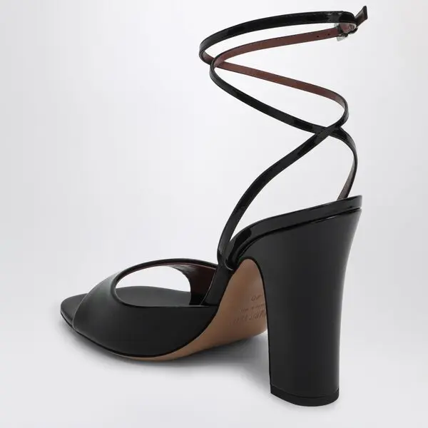 Paris Texas Lara 100 Patent Leather High Heel Sandal - Black