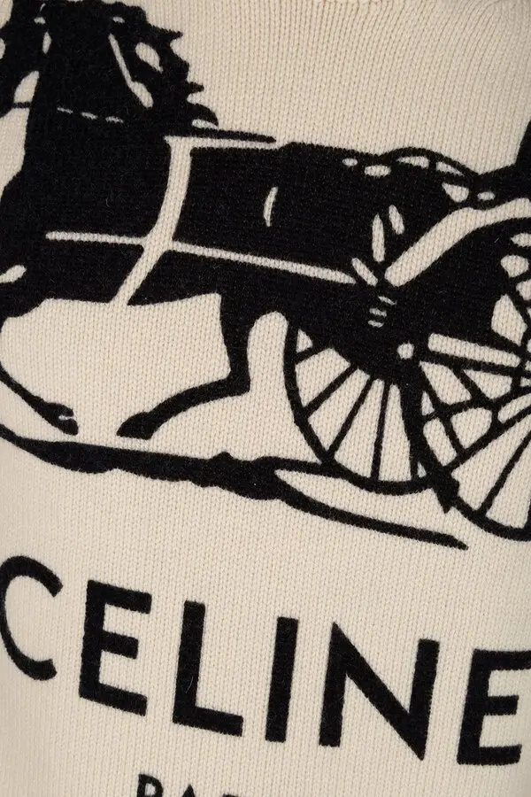 Celine Pullover With Graphic Motif