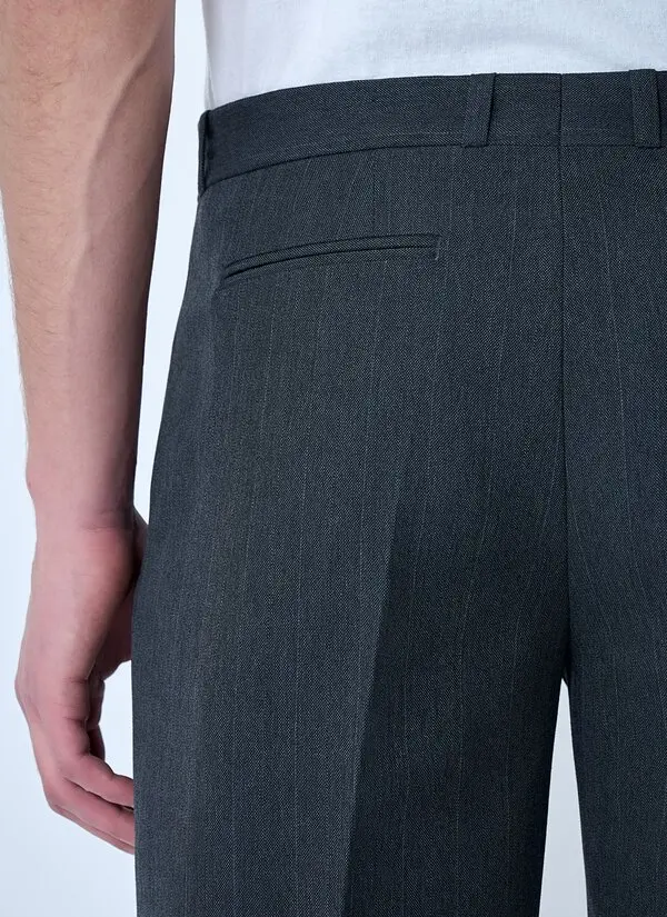 Our Legacy Mid Rise Tailored Wool Blend Slack Pants