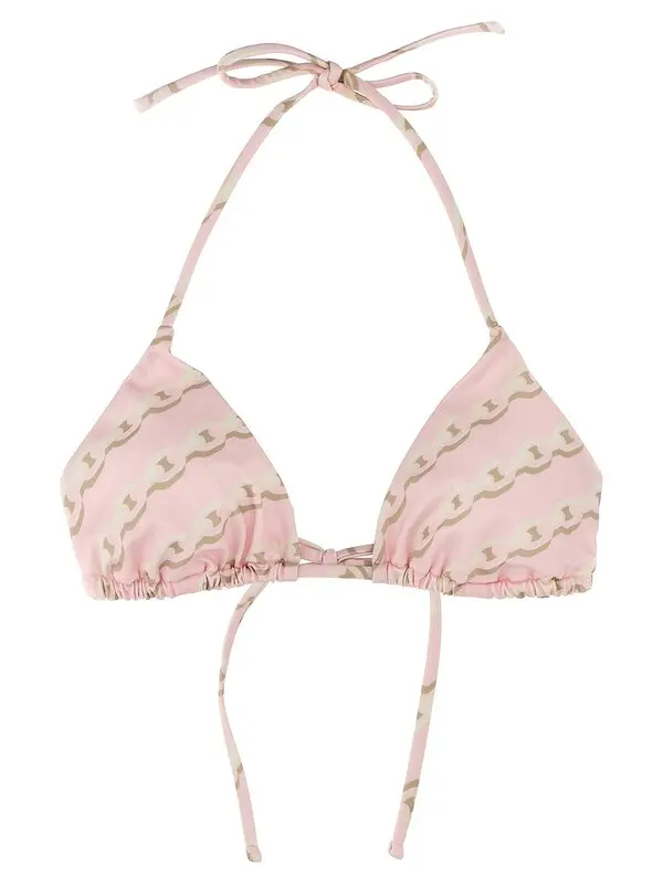 Versace Treasure" Print Bikini Top