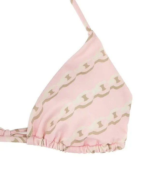 Versace Treasure" Print Bikini Top