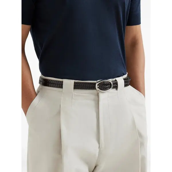 Brunello Cucinelli Braided Suede Belt