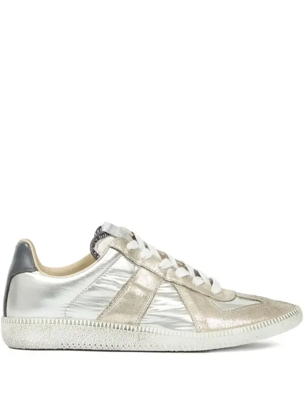 MAISON MARGIELA Replica Iridescent Sneakers - Silver
