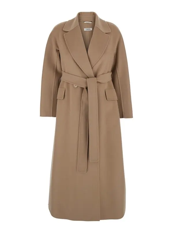 Max Mara Virgin Wool Coat - Multicolor
