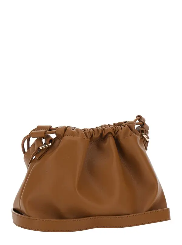A.p.c. Ninon Mini Bag With Engraved Logo - Brown
