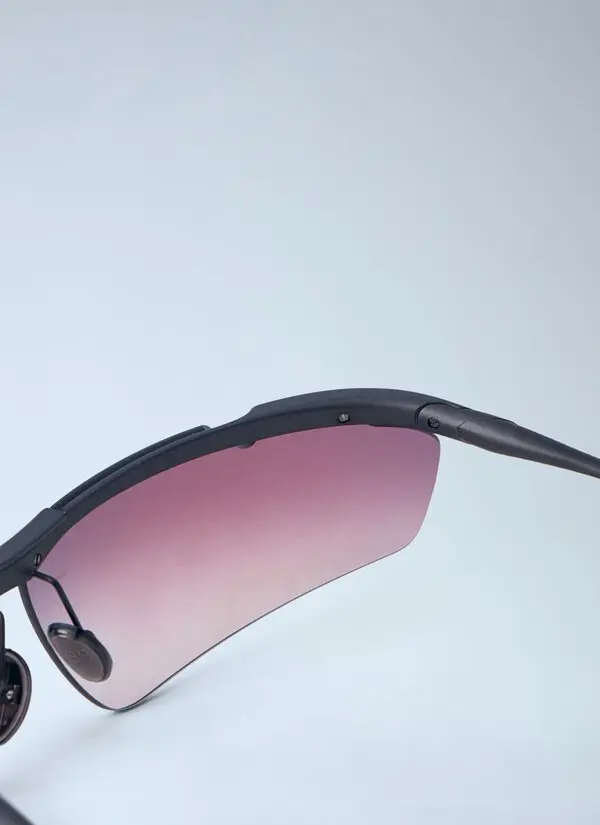Balenciaga Rimless Sports Sunglasses - Pink