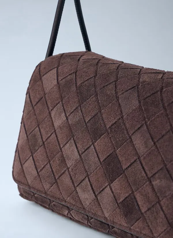 Bottega Veneta Notturno Flap Pouch Bag - Brown