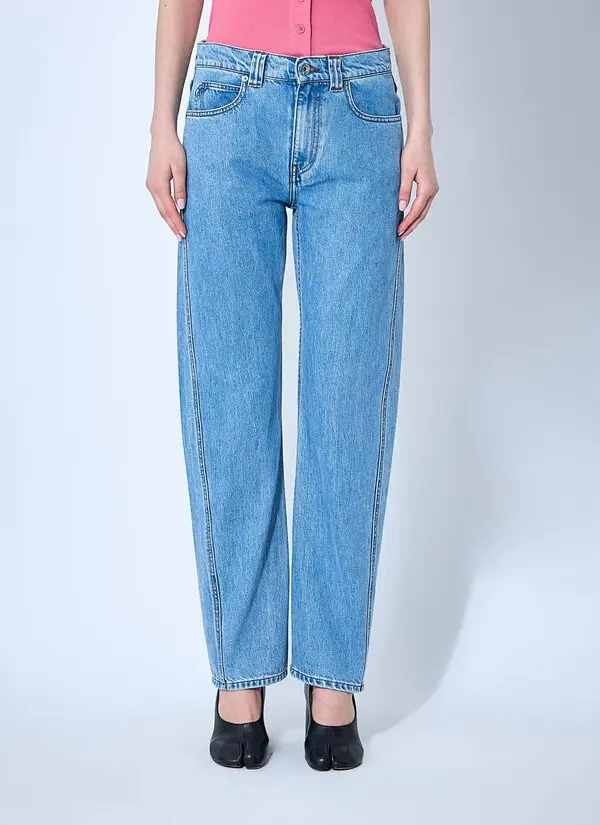JW Anderson Twisted Denim Jeans - Blue