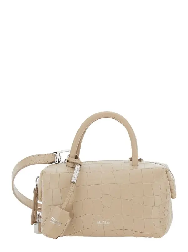 Max Mara Small Croc-embossed Leather Holdall Handbag - Multicolor