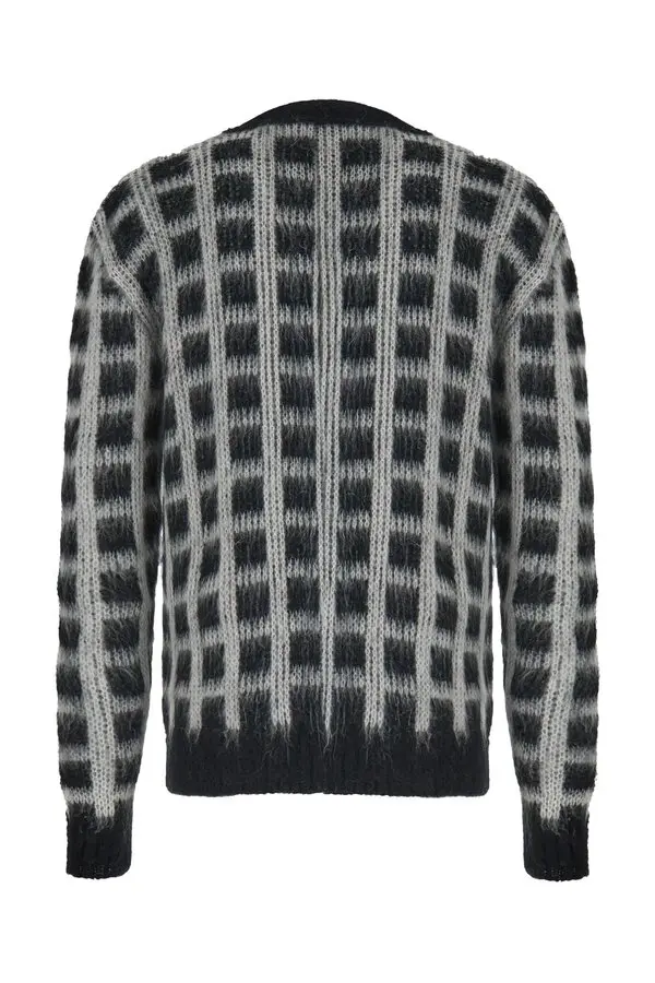 Marni Checked Knit Cardigan