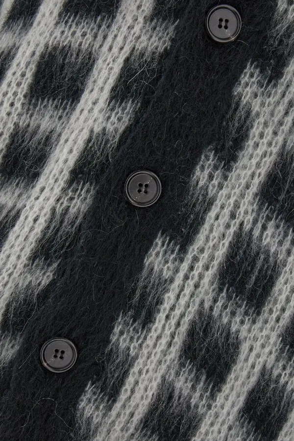Marni Checked Knit Cardigan