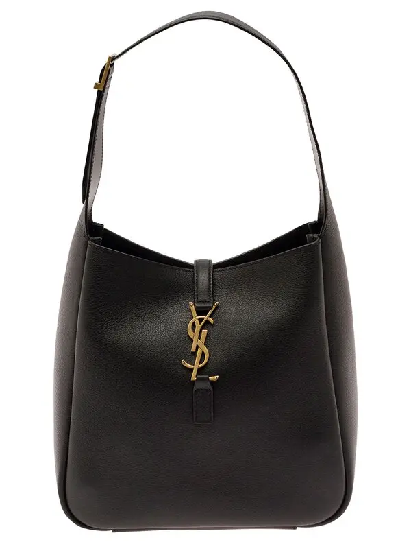 Saint Laurent Le 5 À 7' Cassandre Plate Shoulder Bag - Black