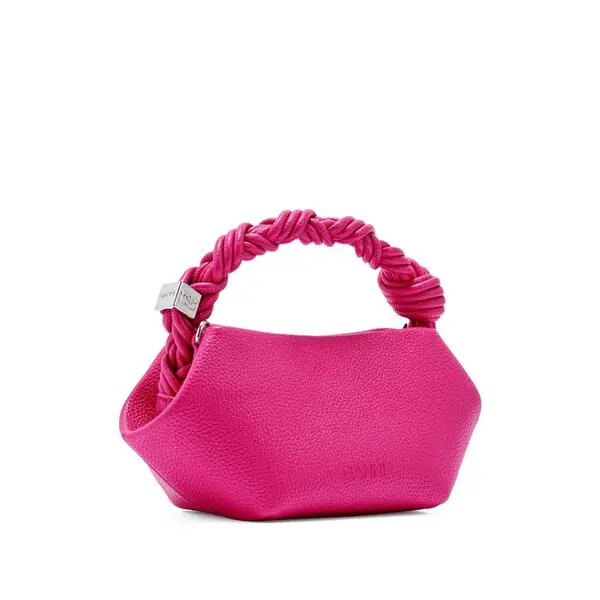 GANNI Tote Bag With Braided Top Handle And Silver-tone Hardware