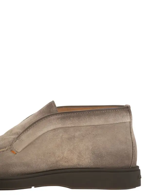 Santoni Suede Leather Desert Boots