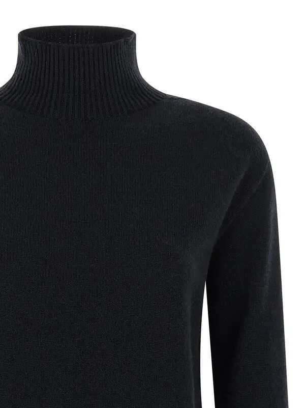 Max Mara Quercia Cashmere Turtleneck Sweater - Blue