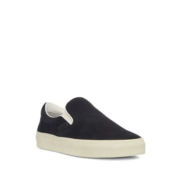TOM FORD Suede Slip-on Trainers - Black