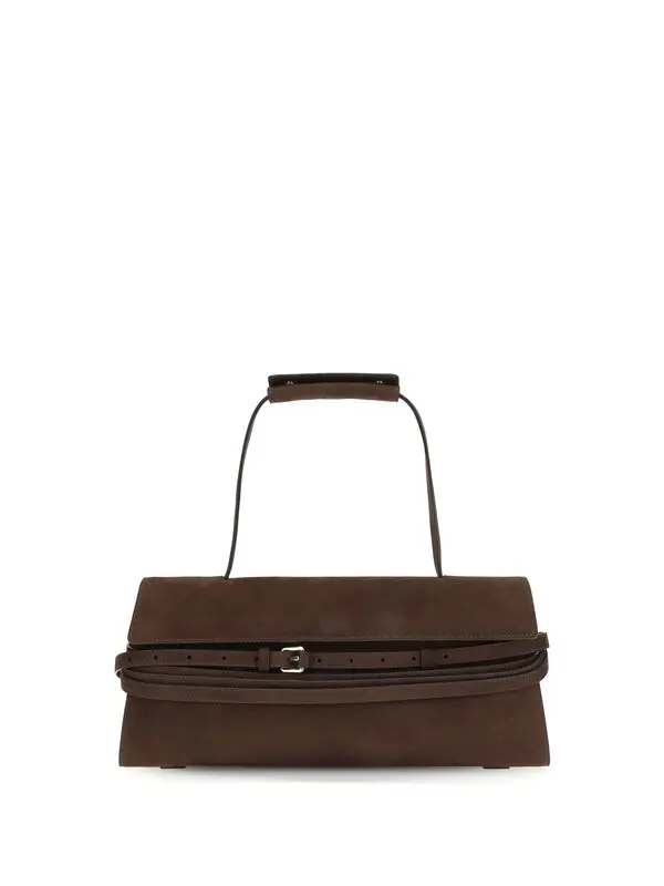 Moschino Tie Me Medium Shoulder Bag - Brown