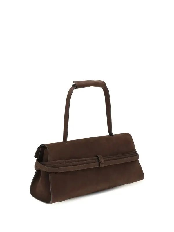 Moschino Tie Me Medium Shoulder Bag - Brown
