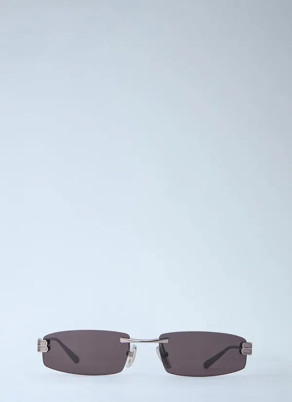 Balenciaga Gossip Rectangle Rimless Sunglasses