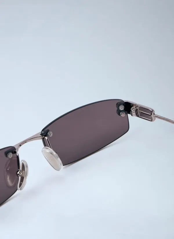 Balenciaga Gossip Rectangle Rimless Sunglasses