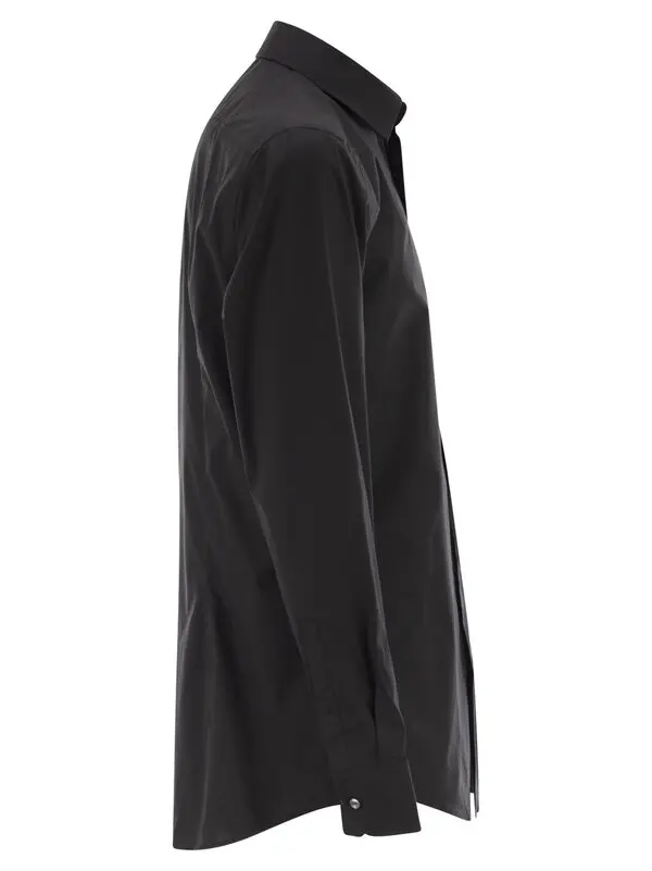 BOSS Slim Fit Shirt In Easy-iron Stretch Cotton Poplin - Black