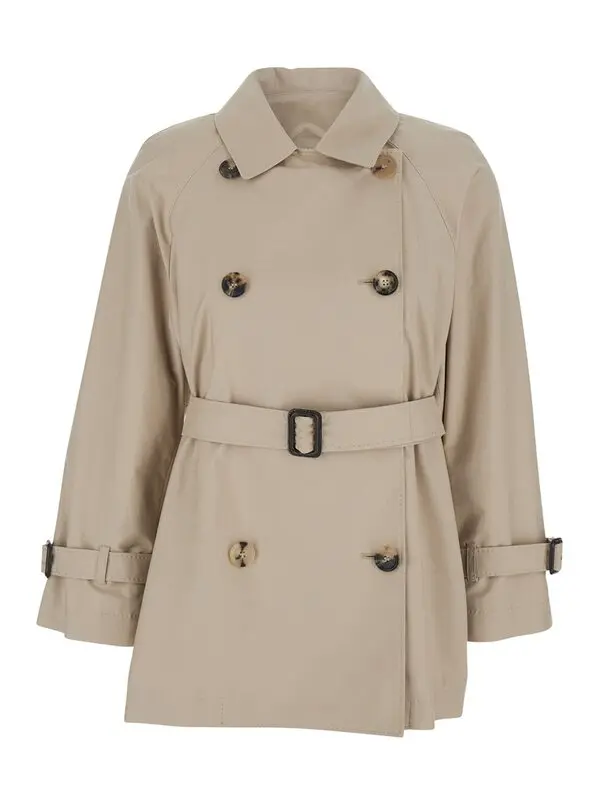 Max Mara Short Trench Coat - Multicolor