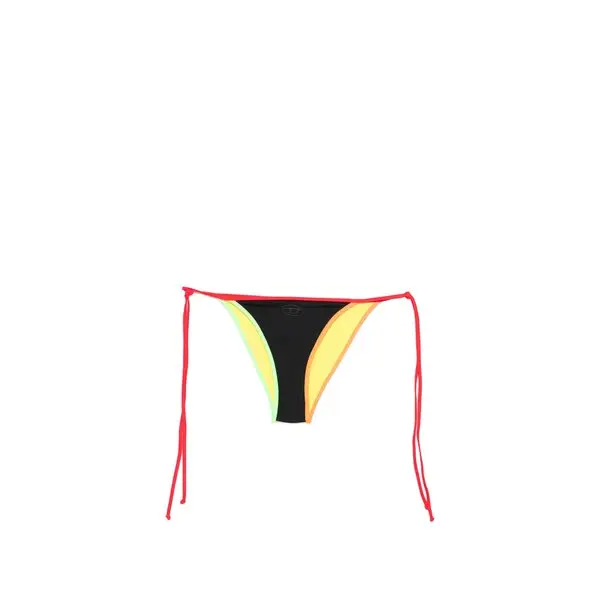 DIESEL® Color-block String Bikini Bottoms - Black