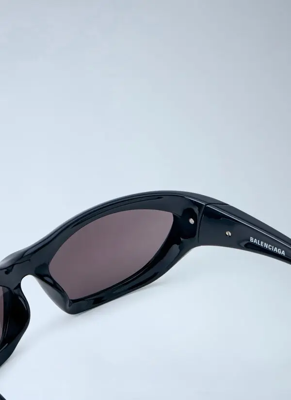Balenciaga Racer Cat Eye Sunglasses - Black