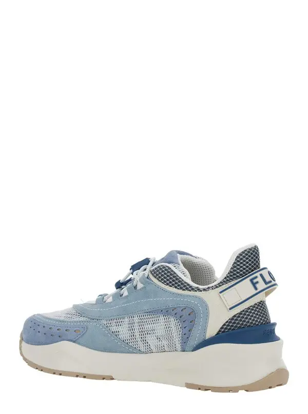Fendi Flow Sneakers With Embossed Logo - Multicolor