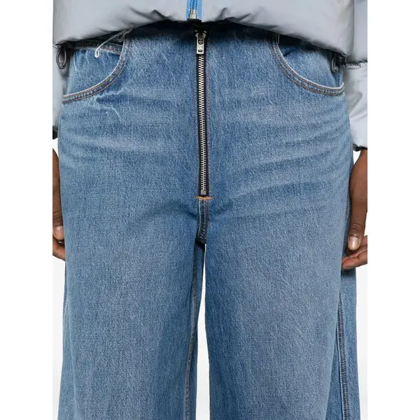Alexander Wang Wide-leg Zip-front Jeans