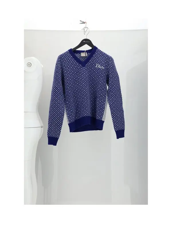 Dior V-neck Sweater - Blue