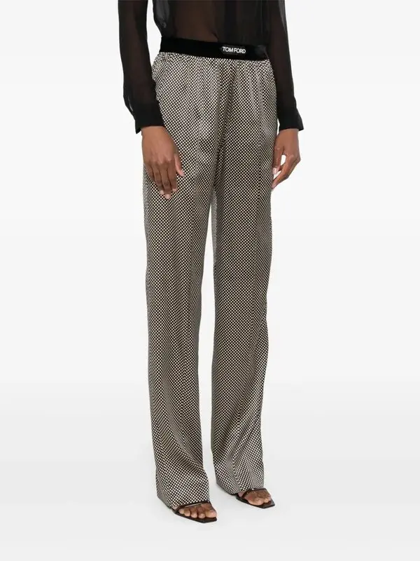 TOM FORD Polka Dot Signature Silk Pajama Pants