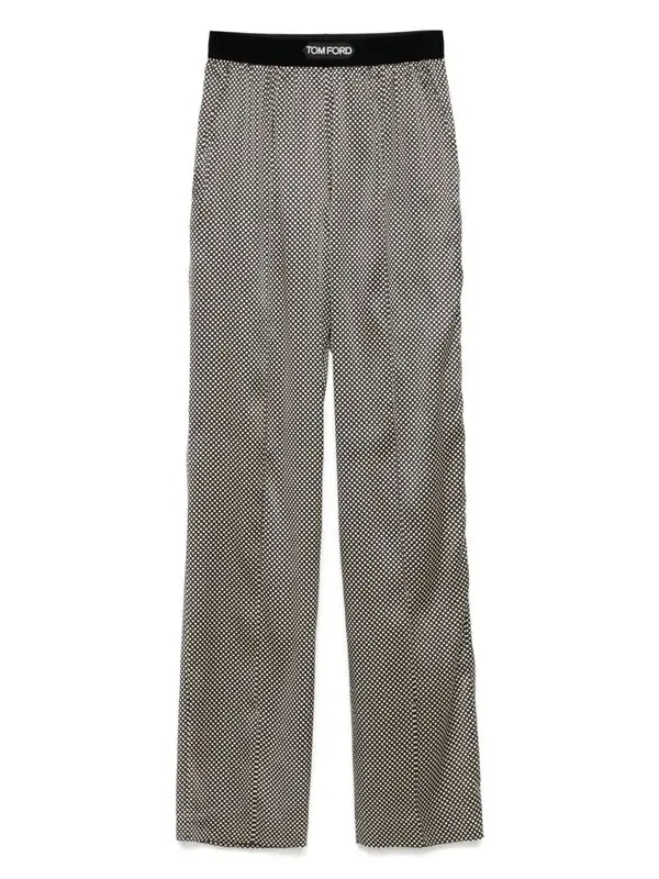 TOM FORD Polka Dot Signature Silk Pajama Pants - Multicolor