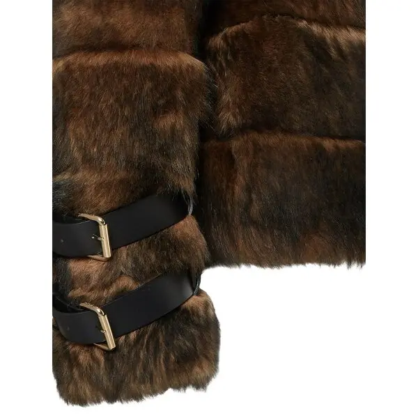 Fendi Faux Fur & Shearling Jacket - Brown