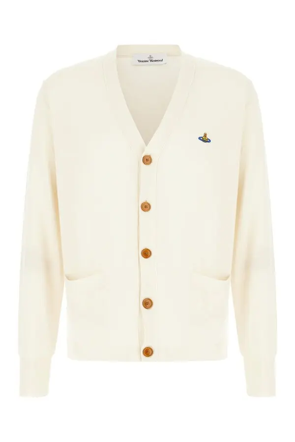 VIVIENNE WESTWOOD Ribbed V-neck Cardigan - Multicolor