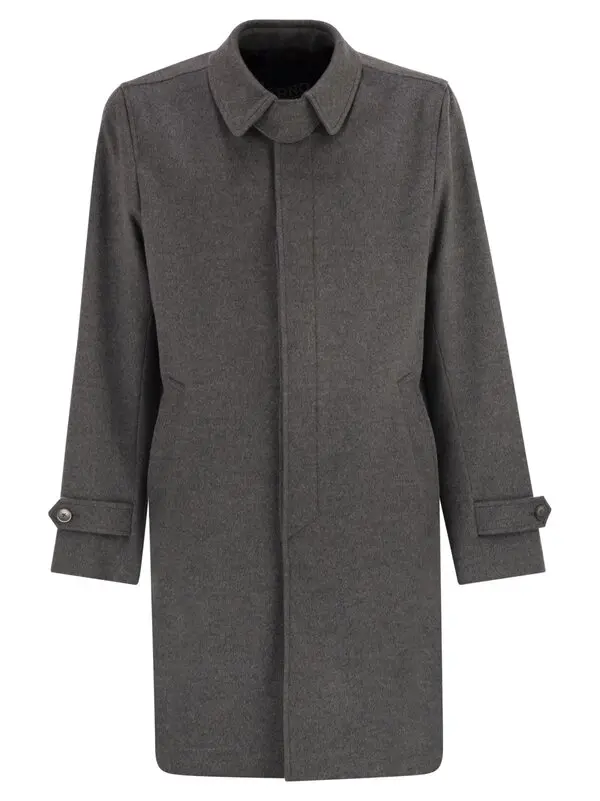 Herno Wool And Cashmere Coat - Gray