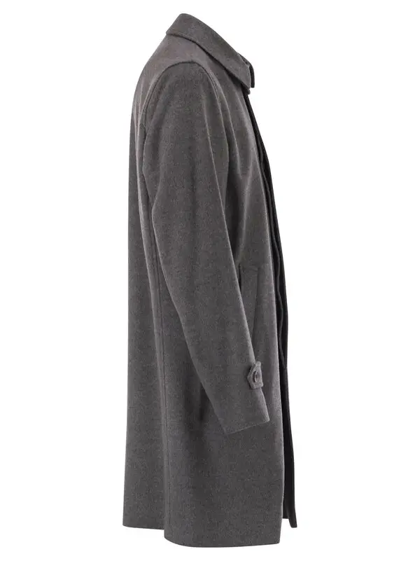 Herno Wool And Cashmere Coat - Gray
