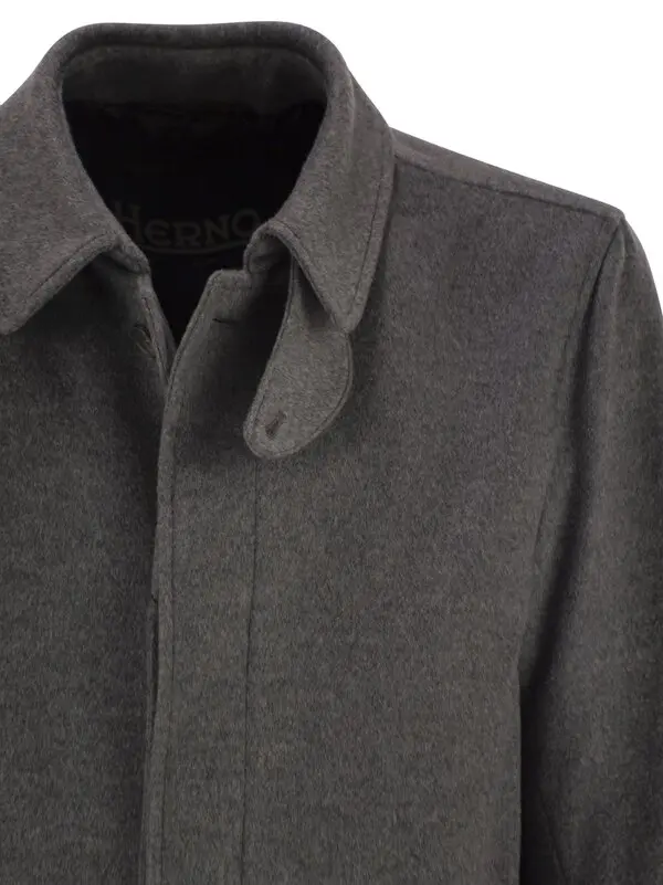 Herno Wool And Cashmere Coat - Gray