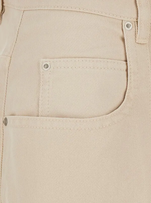 Isabel Marant Étoile Rodayna Wide Leg Beige Denim Jeans - Multicolor
