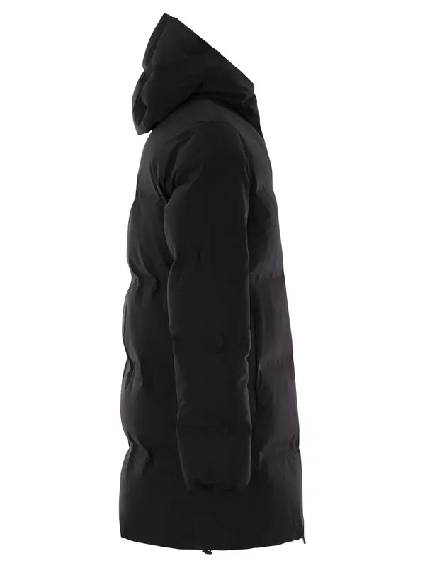 Herno Long Hooded Down Jacket - Black