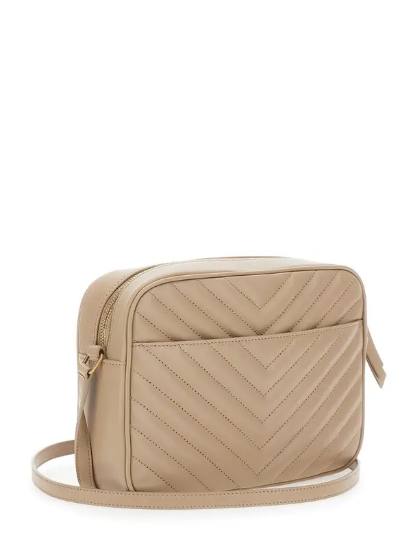 Saint Laurent Lou Shoulder Bag With Cassandre In Quilted Leather - Multicolor