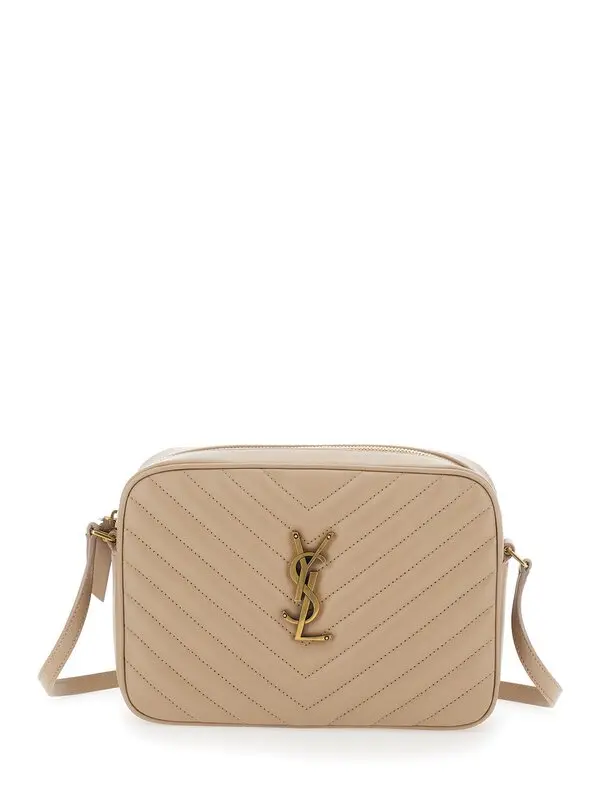 Saint Laurent Lou Shoulder Bag With Cassandre In Quilted Leather - Multicolor
