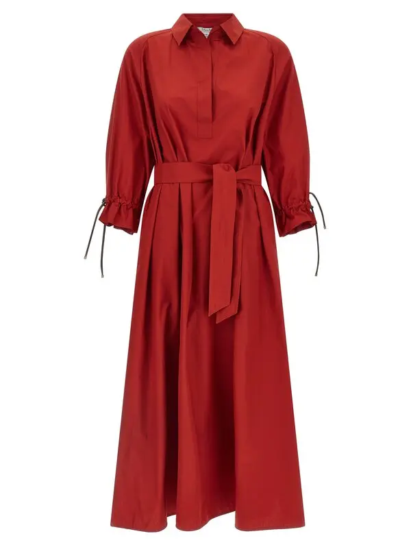 Max Mara Mxmmirto' Cotton Poplin Chemisier Dress