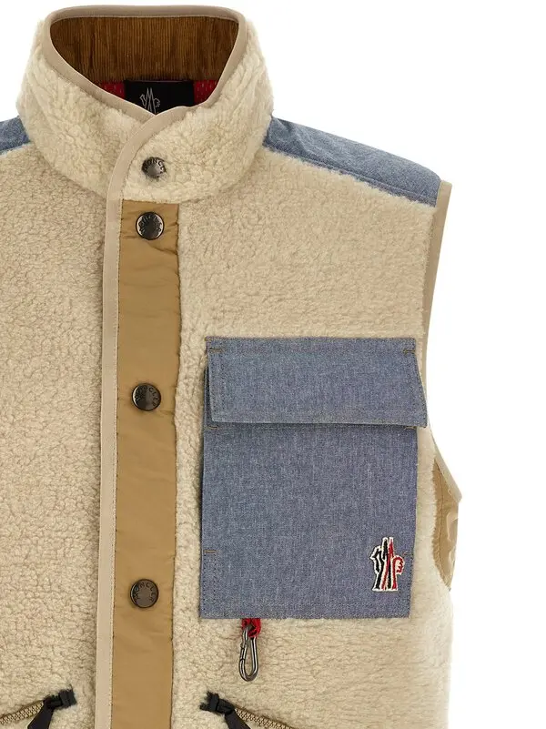 Moncler Teddy & Chambray Vest