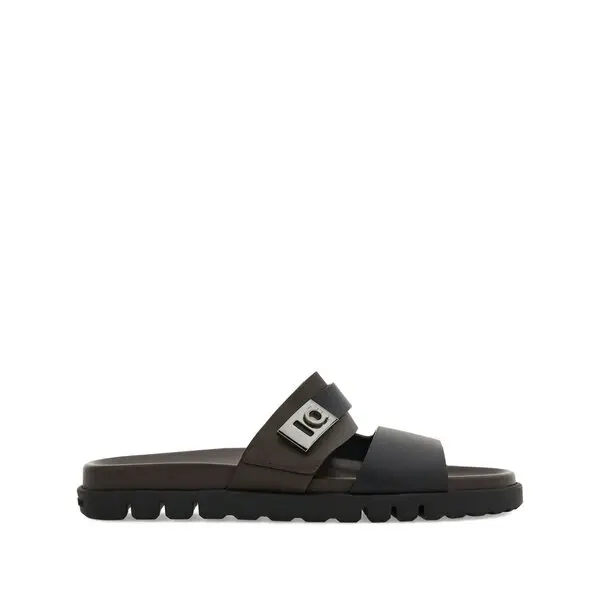 FERRAGAMO Double Strap Sandals - Black